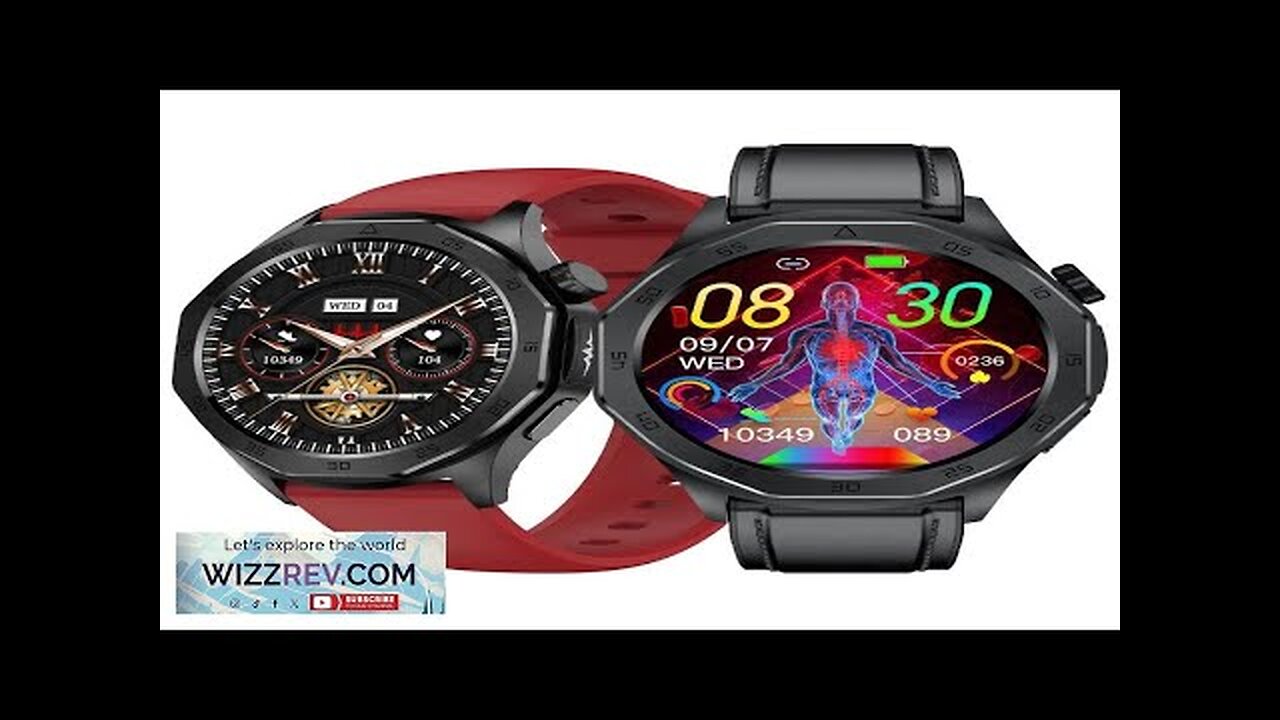 ET480 1.43inch AMOLED Display ECG Non-invasive Blood Glucose Blood ...