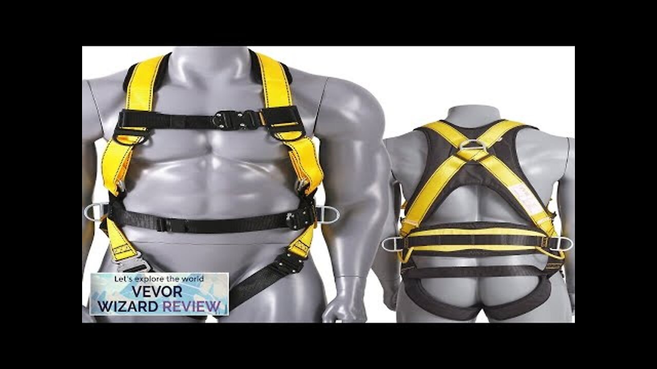 VEVOR Safety Harness Full Body Harness Safety Harness Fall Protection ...