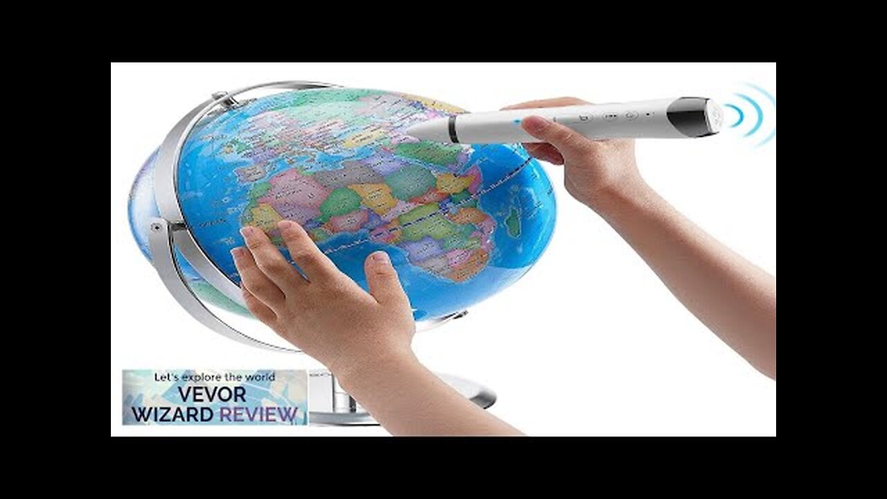 VEVOR Talking World Globe 9 in/228.6 mm Interactive Globe for Kids ...