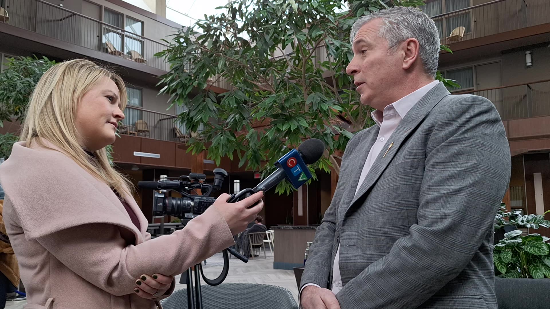 CTV interview with Eric Bouchard at AIOT press conference March 3 2025