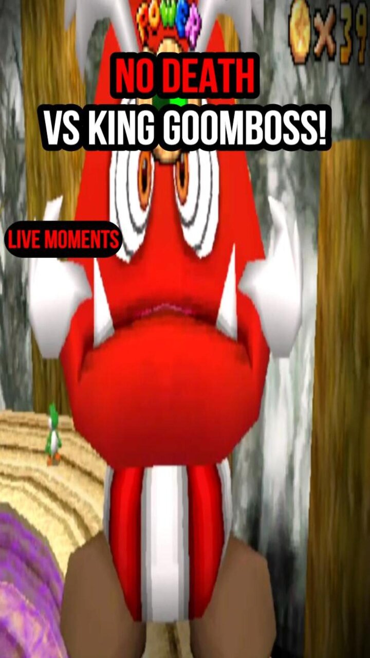 A GOOMBA BEAT MARIO! - King Goomboss - Super Mario 64 DS Boss#2 Live #shorts #mariogames