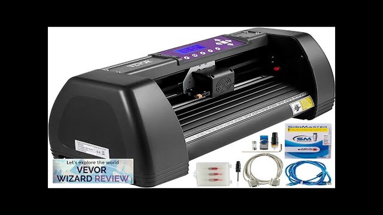 VEVOR Vinyl Cutter 14 in / 375 mm Vinyl Plotter Off-line Cutting Review