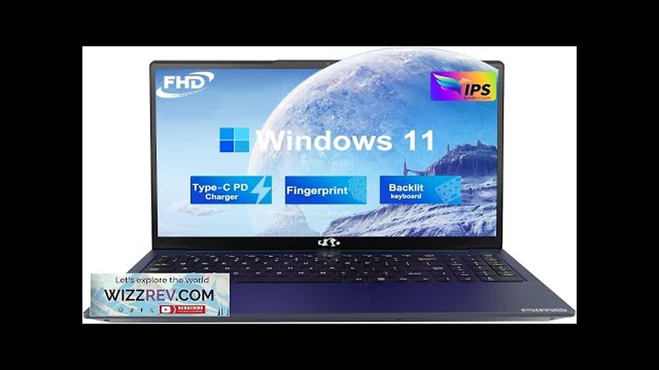 NIMO 15.6 FHD Student Laptop Backlit Keyboard Fingerprint 2 Years ...