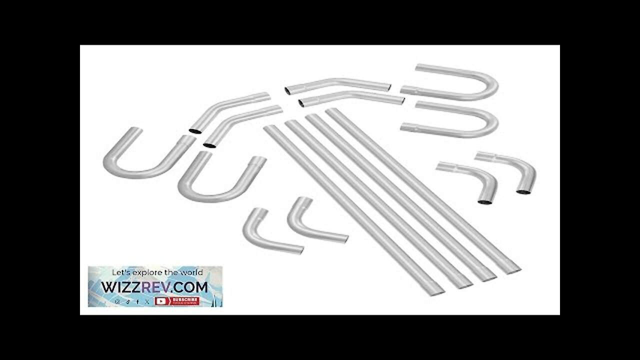 DIY Universal Exhaust Kit 16 Pieces Exhaust Pipe Kit with Slip-Fit ...