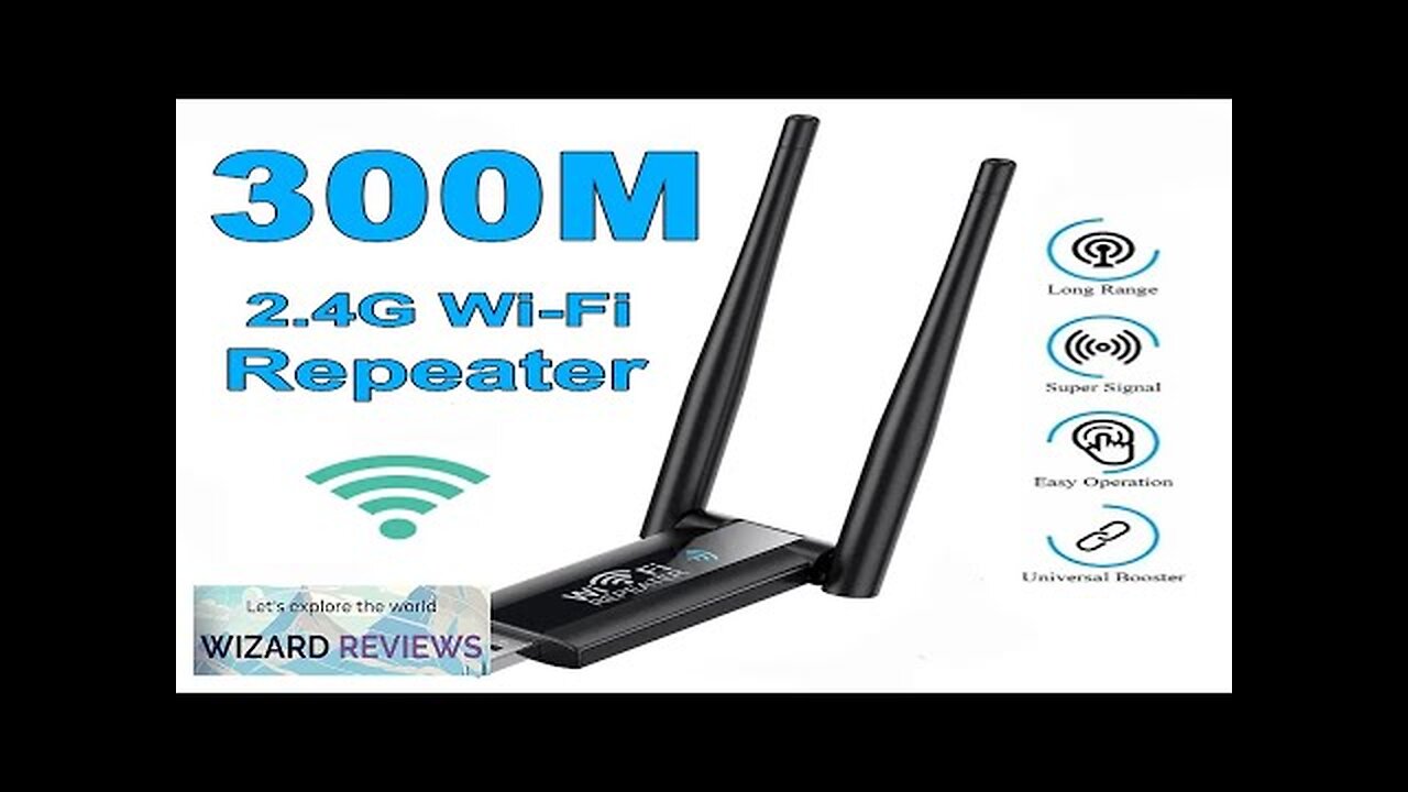 2.4G 300Mbps Wireless USB WiFi Repeater Extender WiFi Signal Amplifier ...
