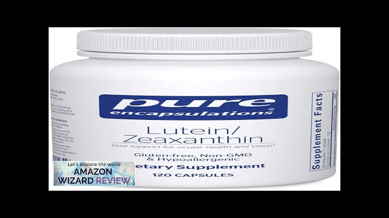 Pure Encapsulations Lutein & Zeaxanthin Supports Overall Vision ...