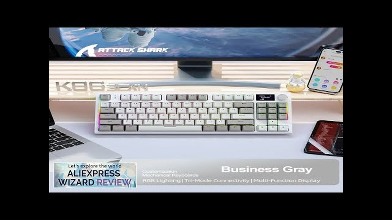 K86 Wireless Hot-Swappable Mechanical Keyboard Bluetooth/2.4g With ...