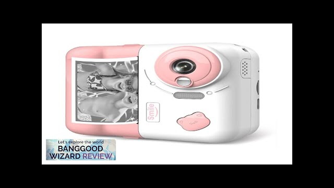 V19 Children'S Instant Printing Camera Thermal Kids 1080P HD Video ...