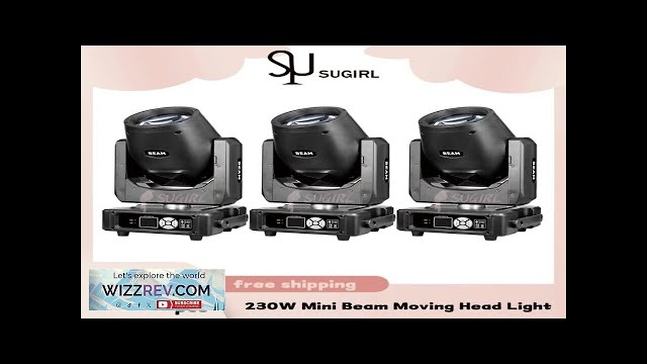 0 Tax 3Pcs Mini Beam 230W 7R Moving Head Light Professional Stage Review