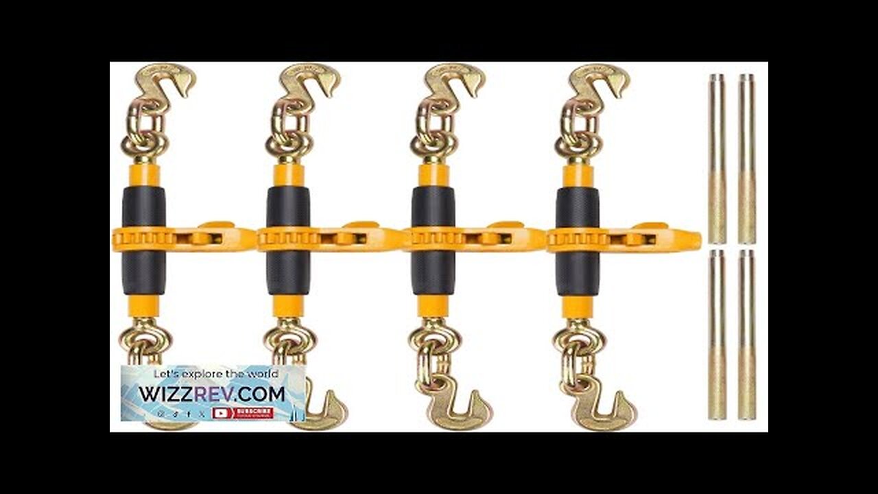 VEVOR Ratchet Chain Binder 5/16"-3/8" Heavy Duty Load Binders with G80 ...