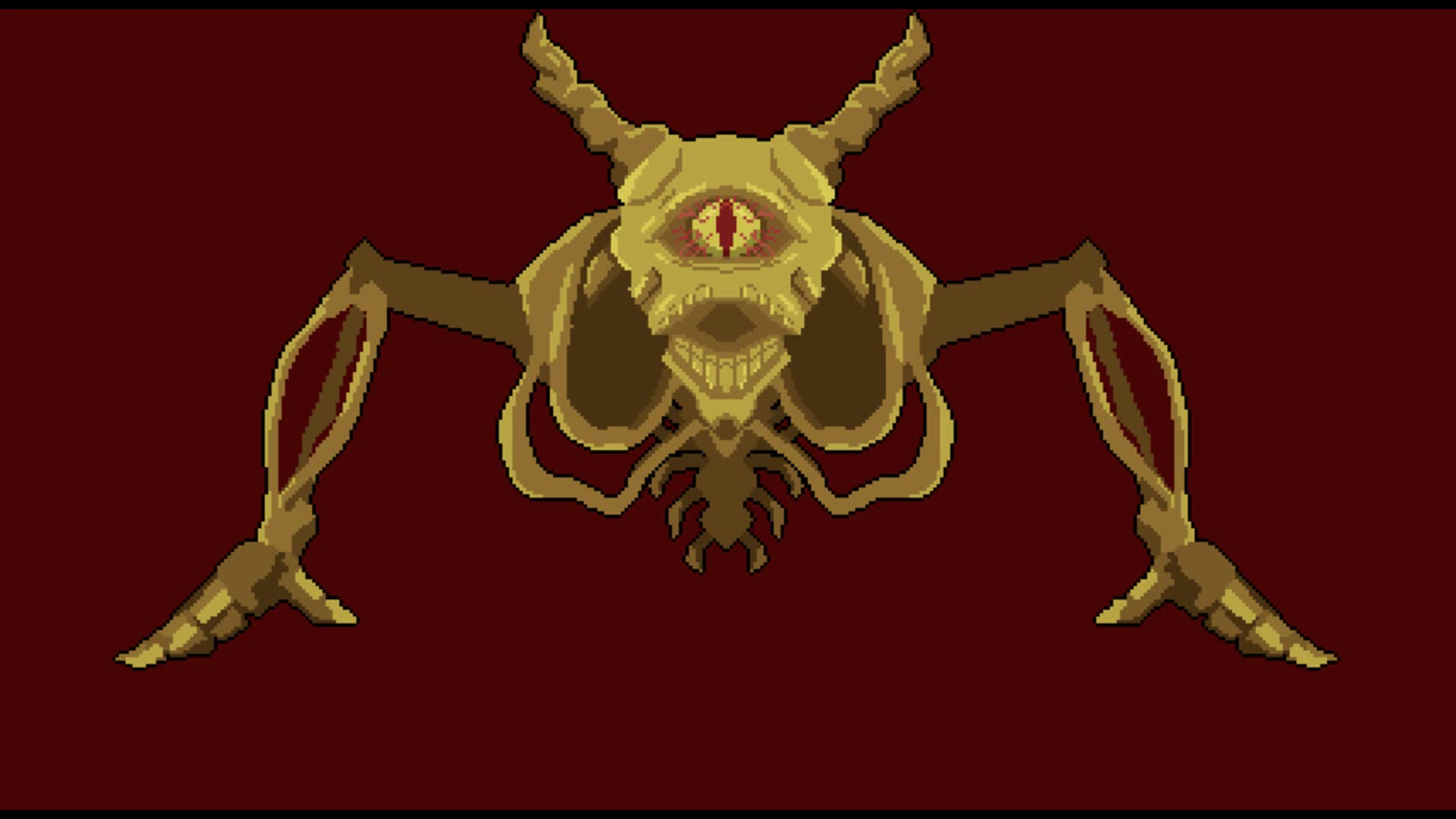 Pixel art skeleton boss concept!