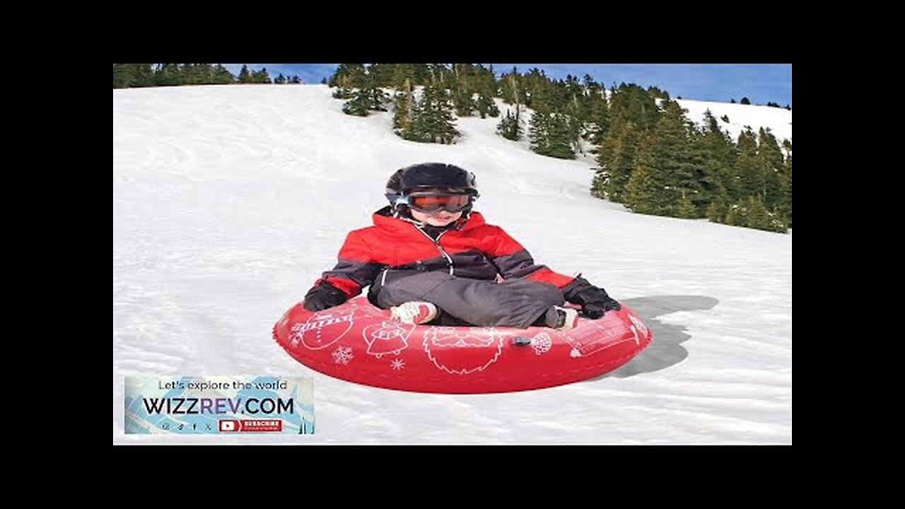 Inflatable Snow Tube Snow Sledge Sleigh Snow Sled for Sledding Sports ...