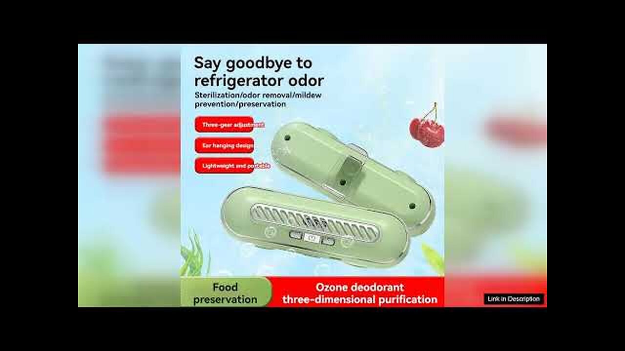 Refrigerator Deodorizer Ozone Sterilization Air Purifier 1200mAh ...