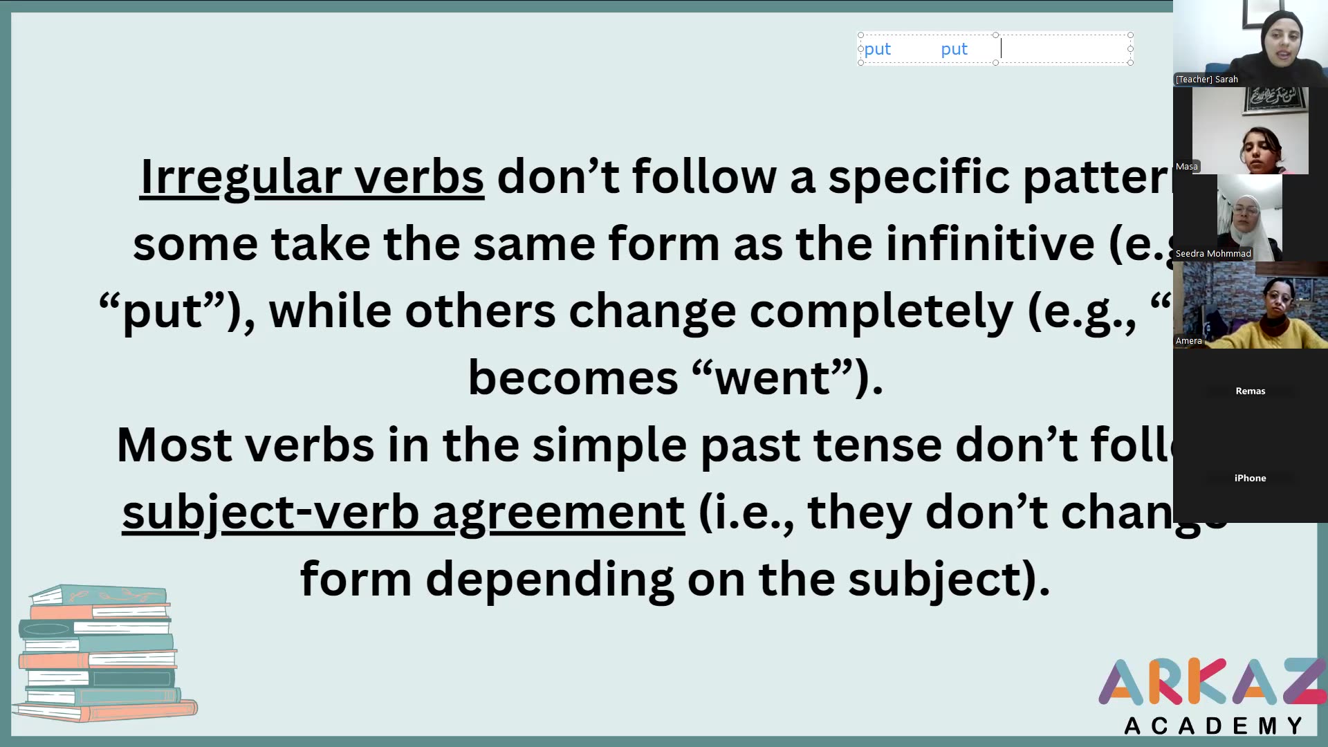 past simple tense