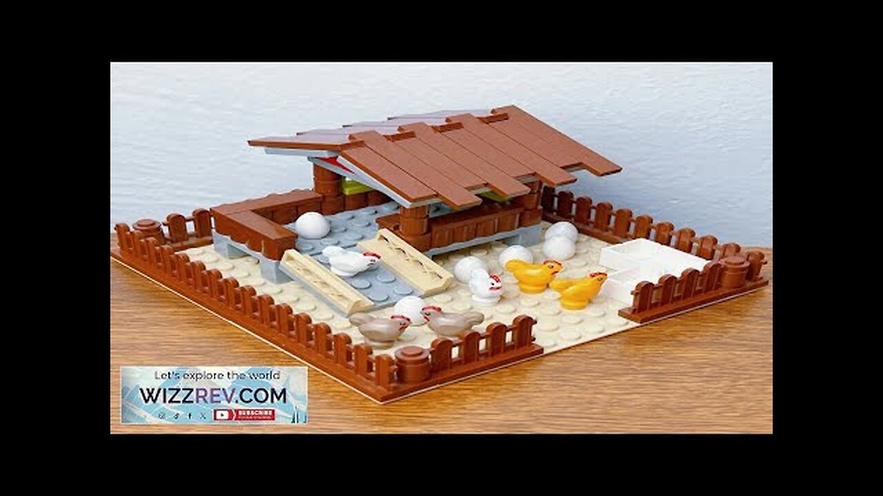MOC Farm Animals Building Blocks City ChickenCoop Hen House Toys DIY ...