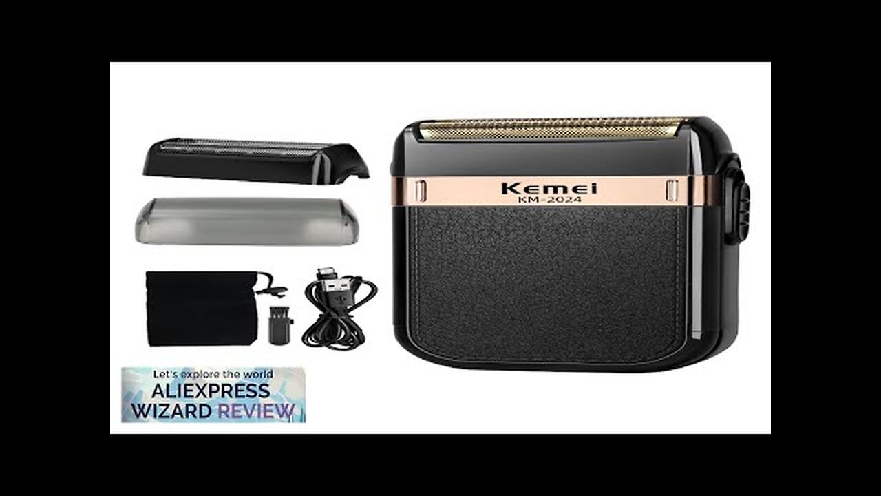 Kemei Electric Shaver for Men Waterproof Twin Blade Reciprocating ...
