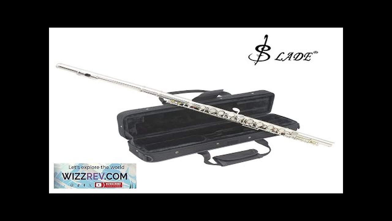 SLADE 16 Closed Open Holes C Key Professional Transverse Flute Concert ...