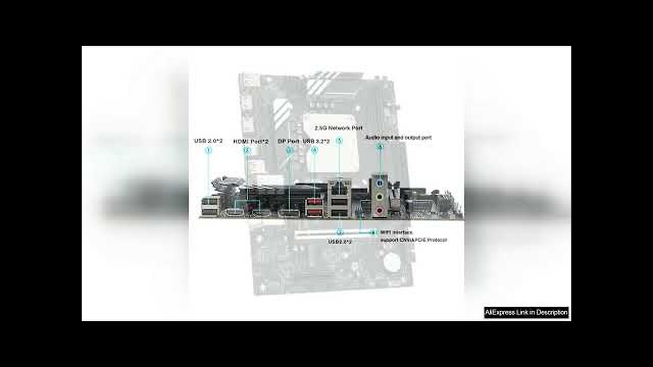 DIY Gaming Computer Motherboard CPU Combo 13th Core Interposer Q1HY ES ...