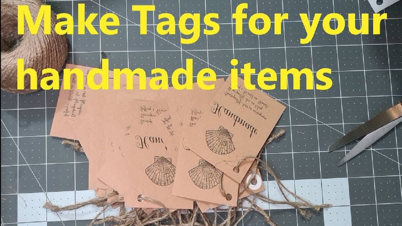 DESIGN Tags For YOUR Handmade Items For A Professional Look Add Your ...