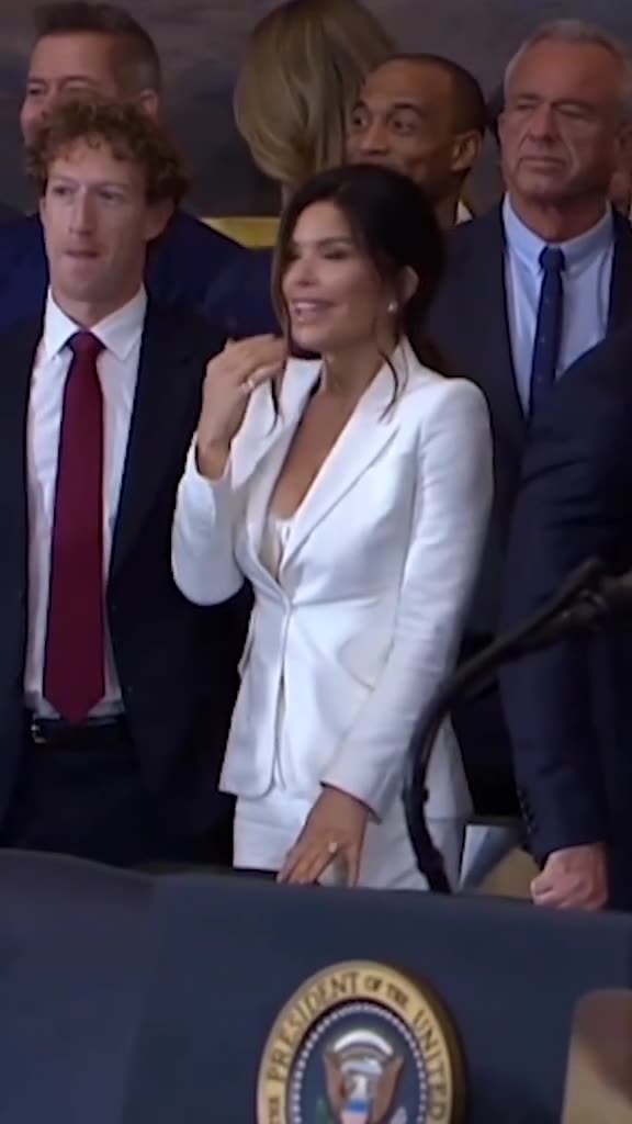 Lauren Sanchez and Jeff Bezos attend Trump's Inauguration