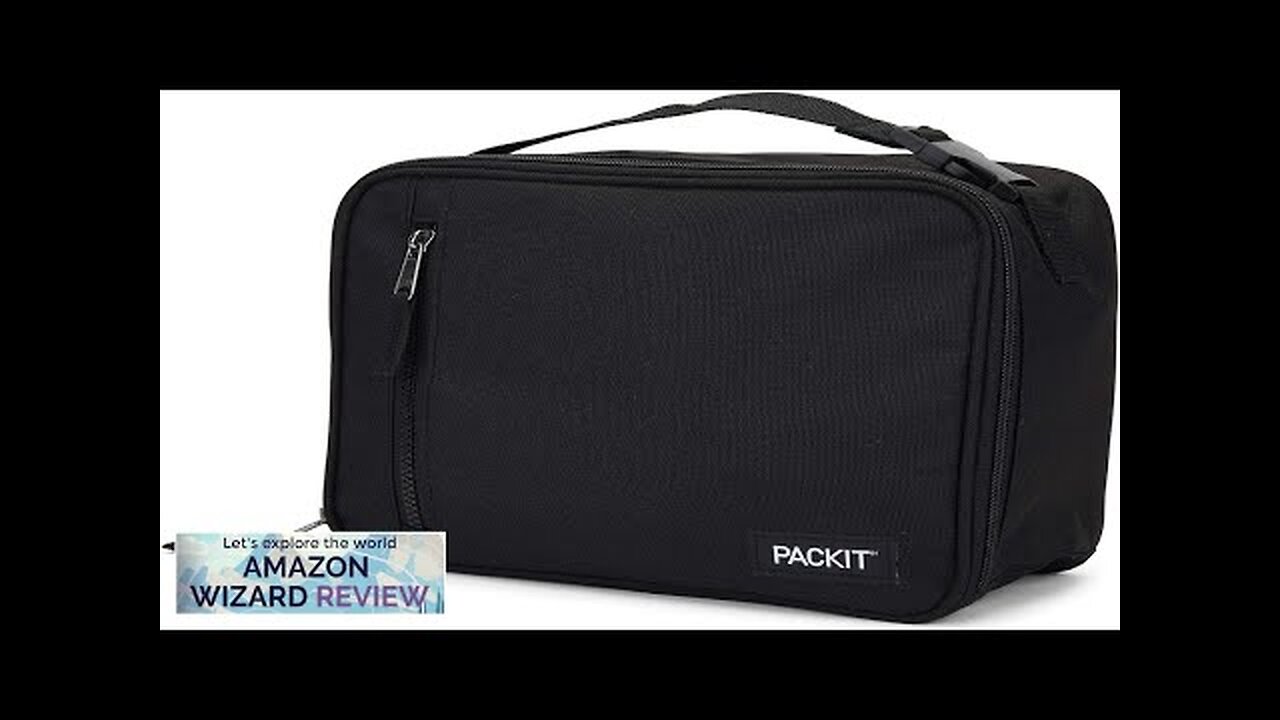 PackIt Freezable Classic Lunch Box Black Built with EcoFreeze ...