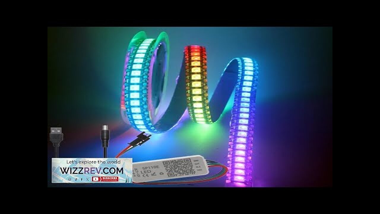 WS2812B Led Strip With SP110E USB Bluetooth Controller WS2812 30/60/144 ...