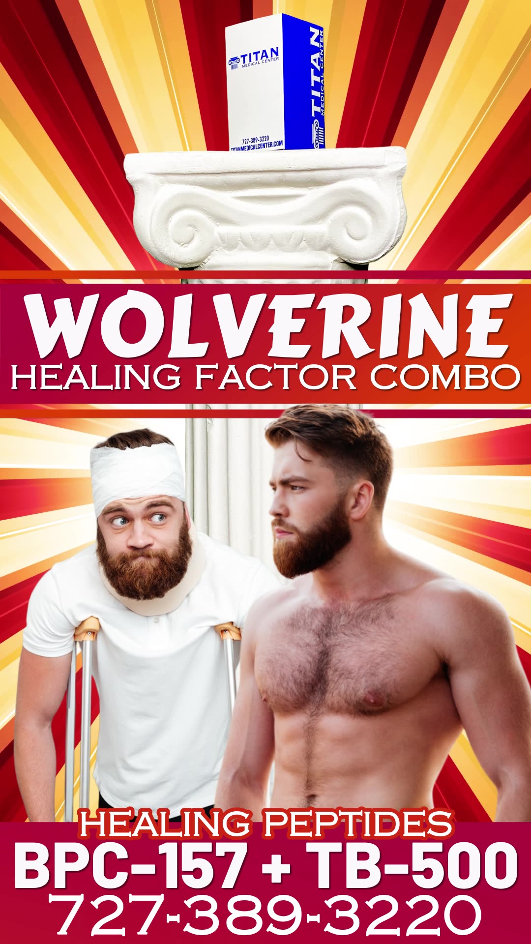 #WOLVERINE HEALING FACTOR COMBO! This package includes BPC-157 + TB-500!