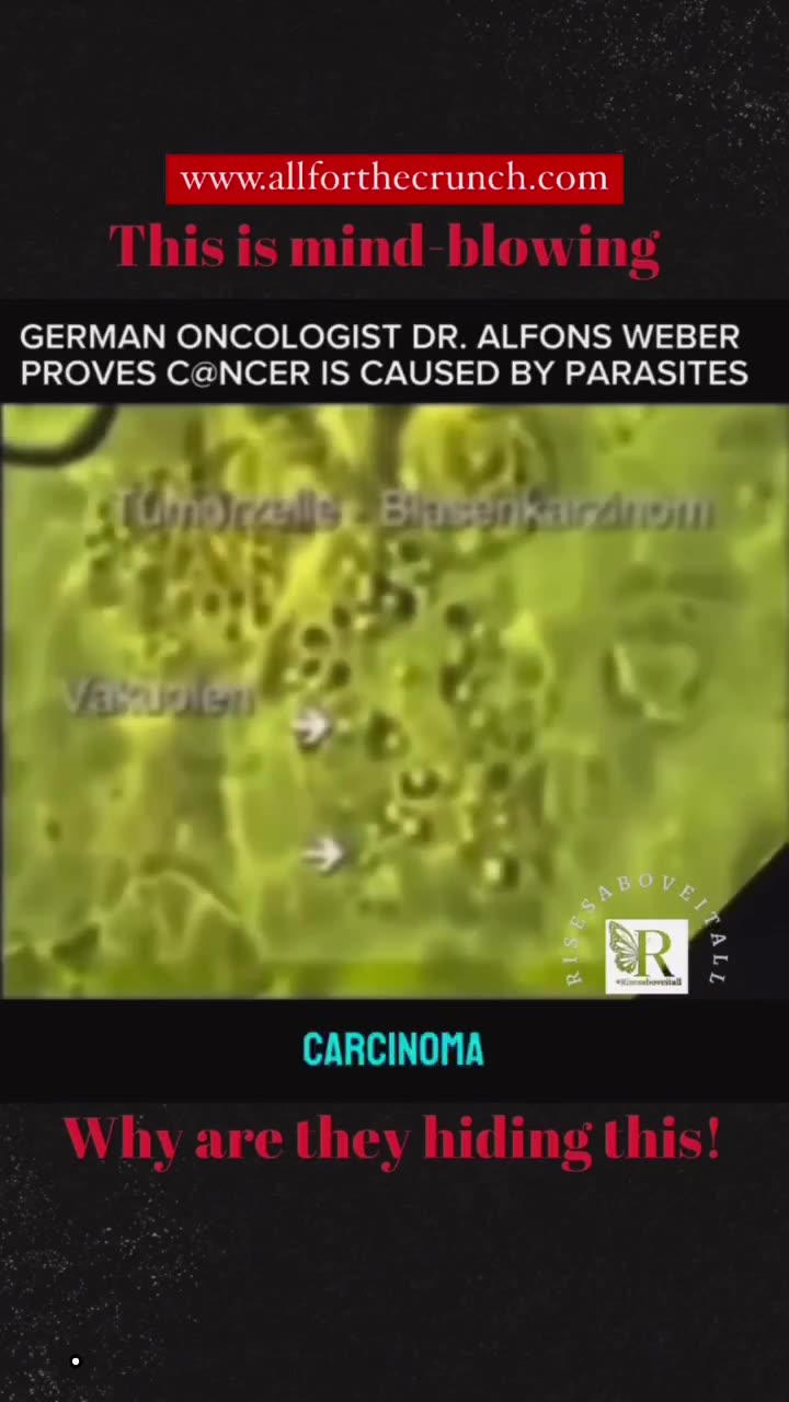 Parasites proven years ago by this German Dr Alfons