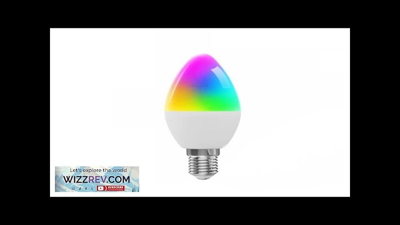 5W WiFi Smart Bulb E14 RGB+WW+CW Works With TUYA APP Alexa Compatible ...