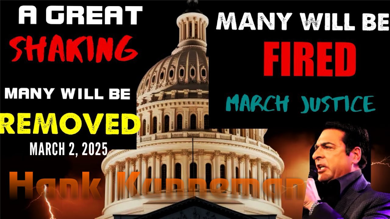 Hank Kunneman: [A GREAT SHAKING - MANY REMOVED & MANY FIRED] Prophecy ...