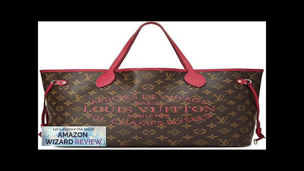 Louis Vuitton Pre-Loved Pink Monogram Canvas Ikat Flower Neverfull MM ...