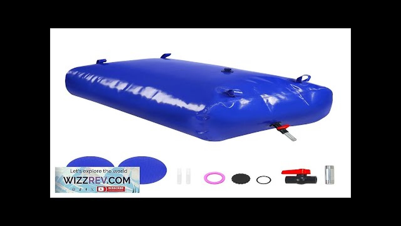 VEVOR 540L/142.65 Gallon Water Storage Bladder Water Tank 1000D Blue ...