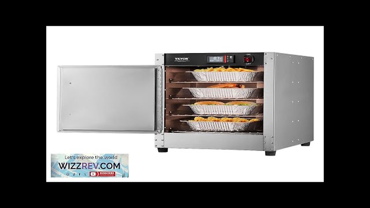 Hot Box Food Warmer 4-Tier Concession Warming Cabinet with Water Tray ...