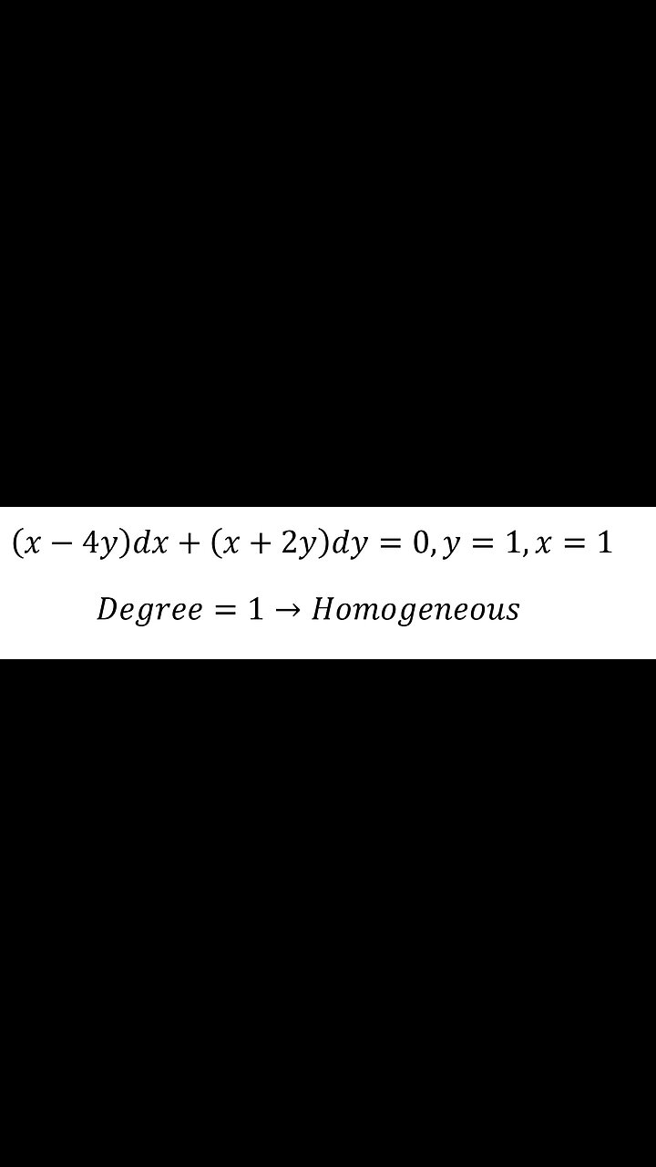 Calculus Help: Homogeneous Differential Equations: (x-4y)dx+(x+2y)dy=0 ...