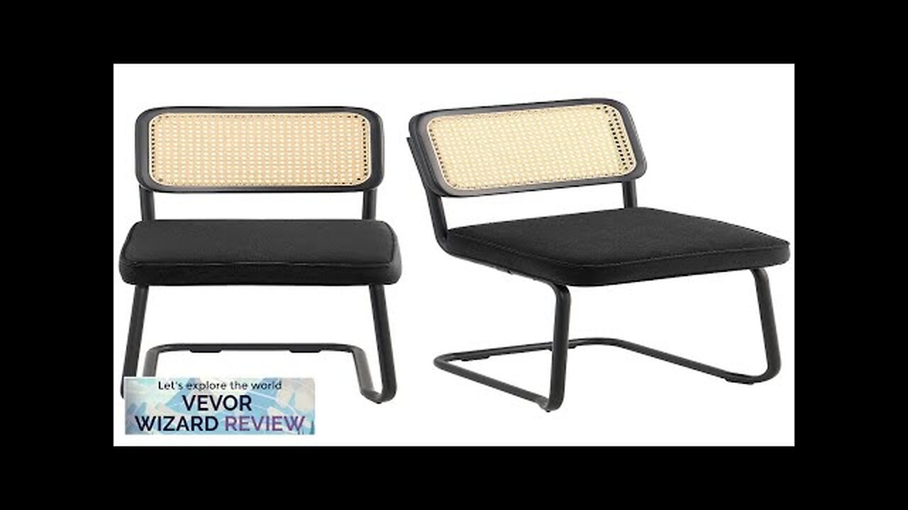 VEVOR Rattan Dining Chairs Set of 2 Mid Century Modern Dining Chair Review