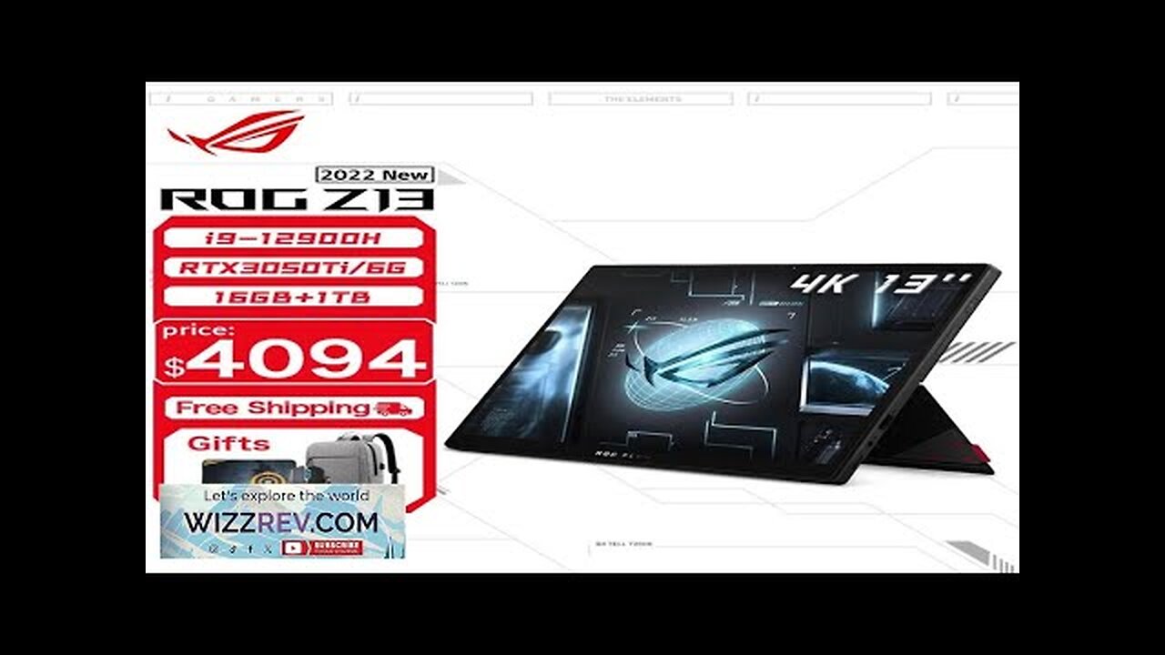 ASUS ROG Flow Z13 Gaming Laptop Intel Core i9 12900H 16G RAM Review
