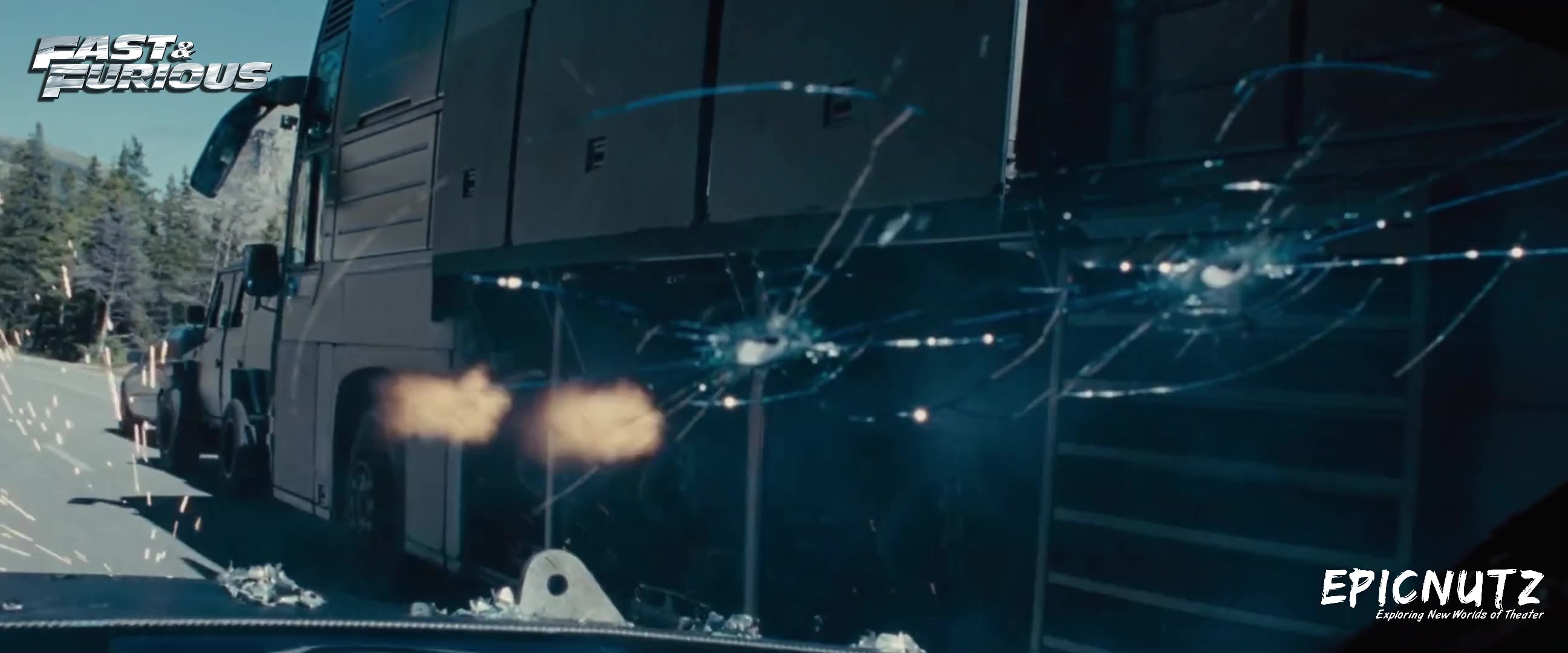 Fast & Furious 6 (2013) | Convoy Chase Sequence | Jumping Off a Moving Bus
