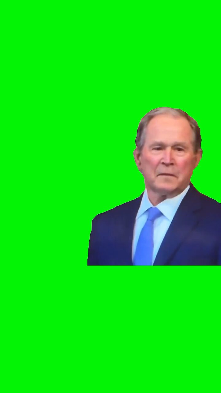 George W. Bush Smile at the Inauguration | Green Screen