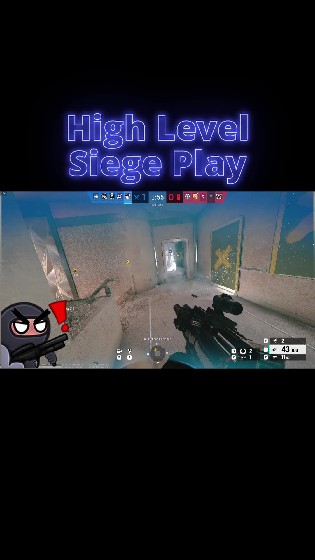High Level Siege Play #r6 #siege #rainbowsixsiege