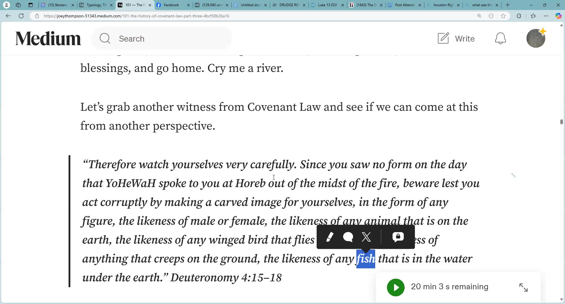 The History of Covenant Law, Part 7