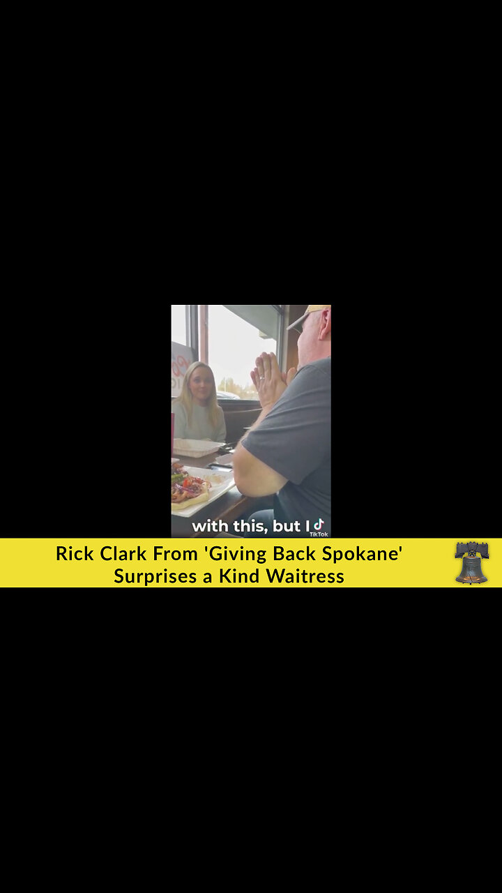 Rick Clark From 'Giving Back Spokane' Surprises a Kind Waitress