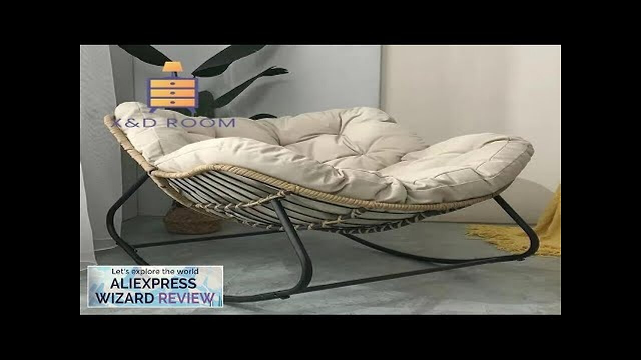 X&D Human Bird Nest Rattan Weaving Rocking Chair Leisure Sofa Home ...