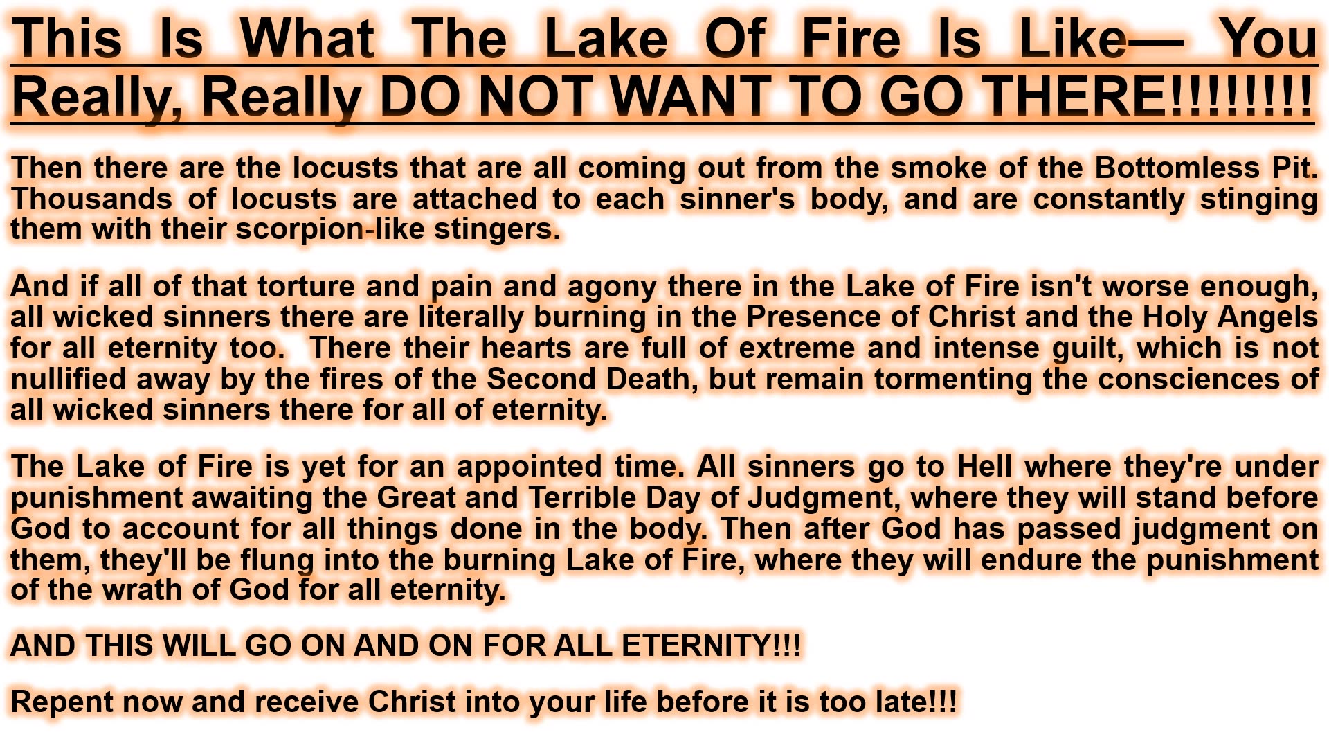 This Is What The Lake Of Fire Is Like— You Really, Really DO NOT WANT ...