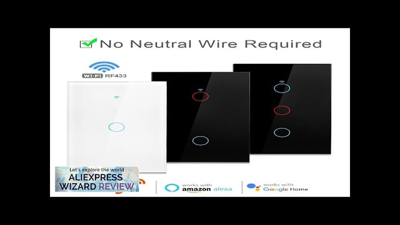Tuya WiFi US Smart Light Switch Neutral wire/No Neutral wire Required ...