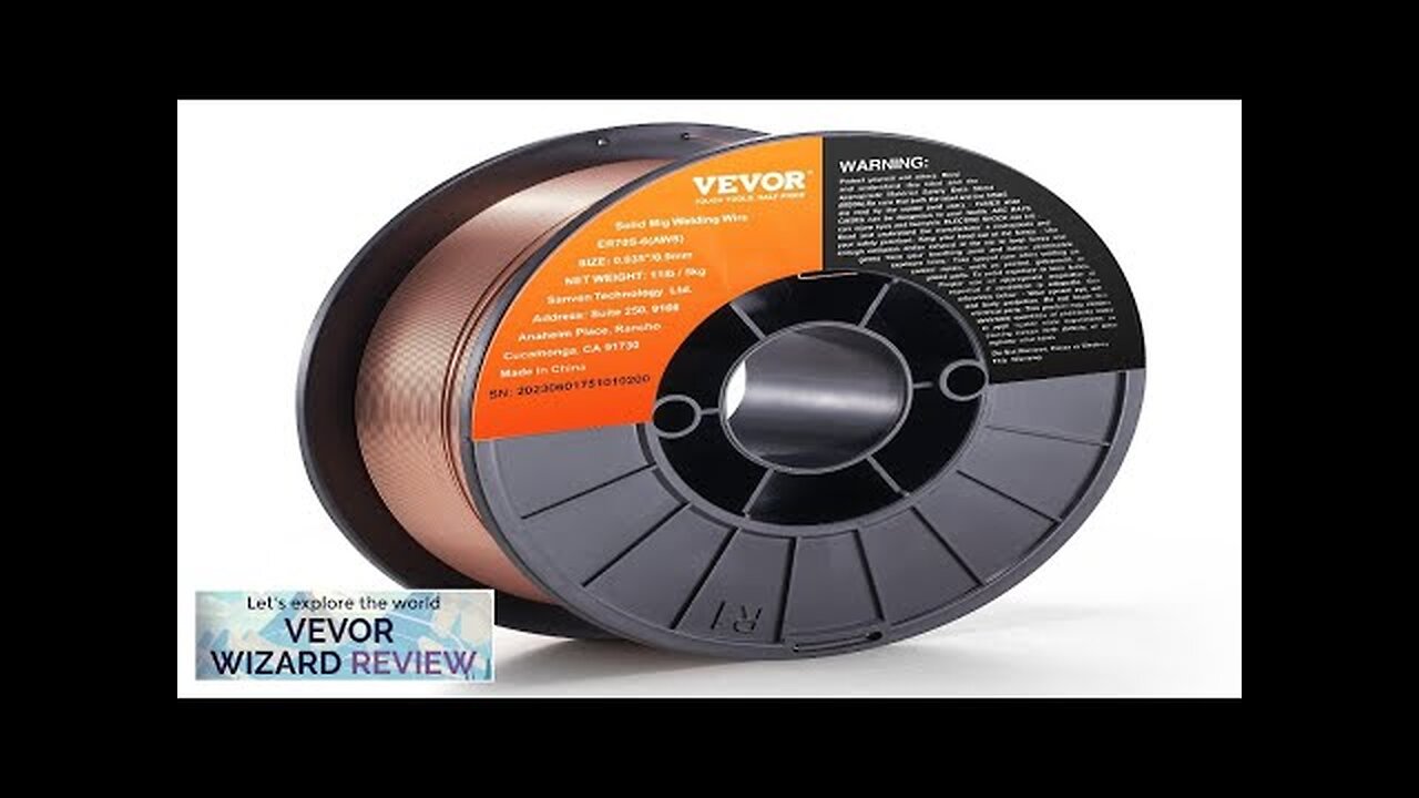 VEVOR Solid MIG Welding Wire ER70S-6 0.035inch 11LBS Mild Steel MIG Welding Review