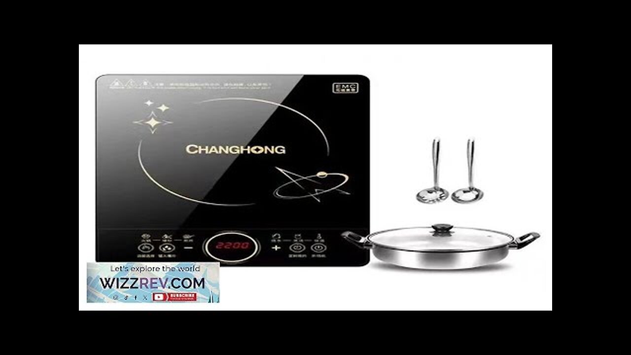 CHANGHONG 2200W Electric Induction Cooker Household Waterproof Small ...