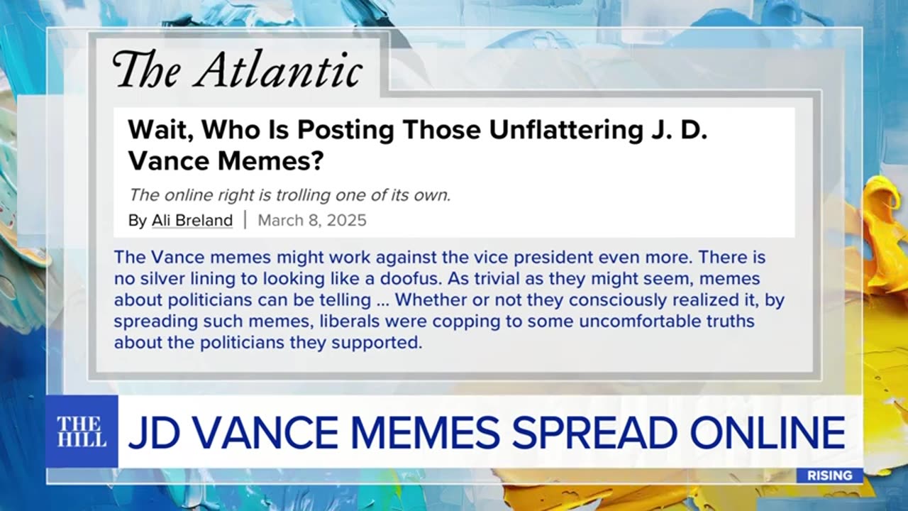 JD Vance Memes FLOOD Social Media; VP RESPONDS; The Atlantic WARNS ...