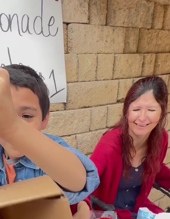 Rich man gives a bunch of money to a good-hearted boy who helps his ...