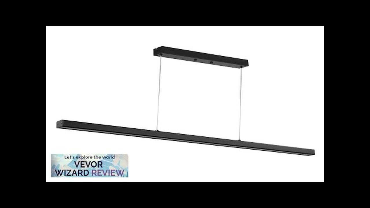 VEVOR Dimmable Linear Pendant Light 20W 47in LED Linear Light Fixture ...