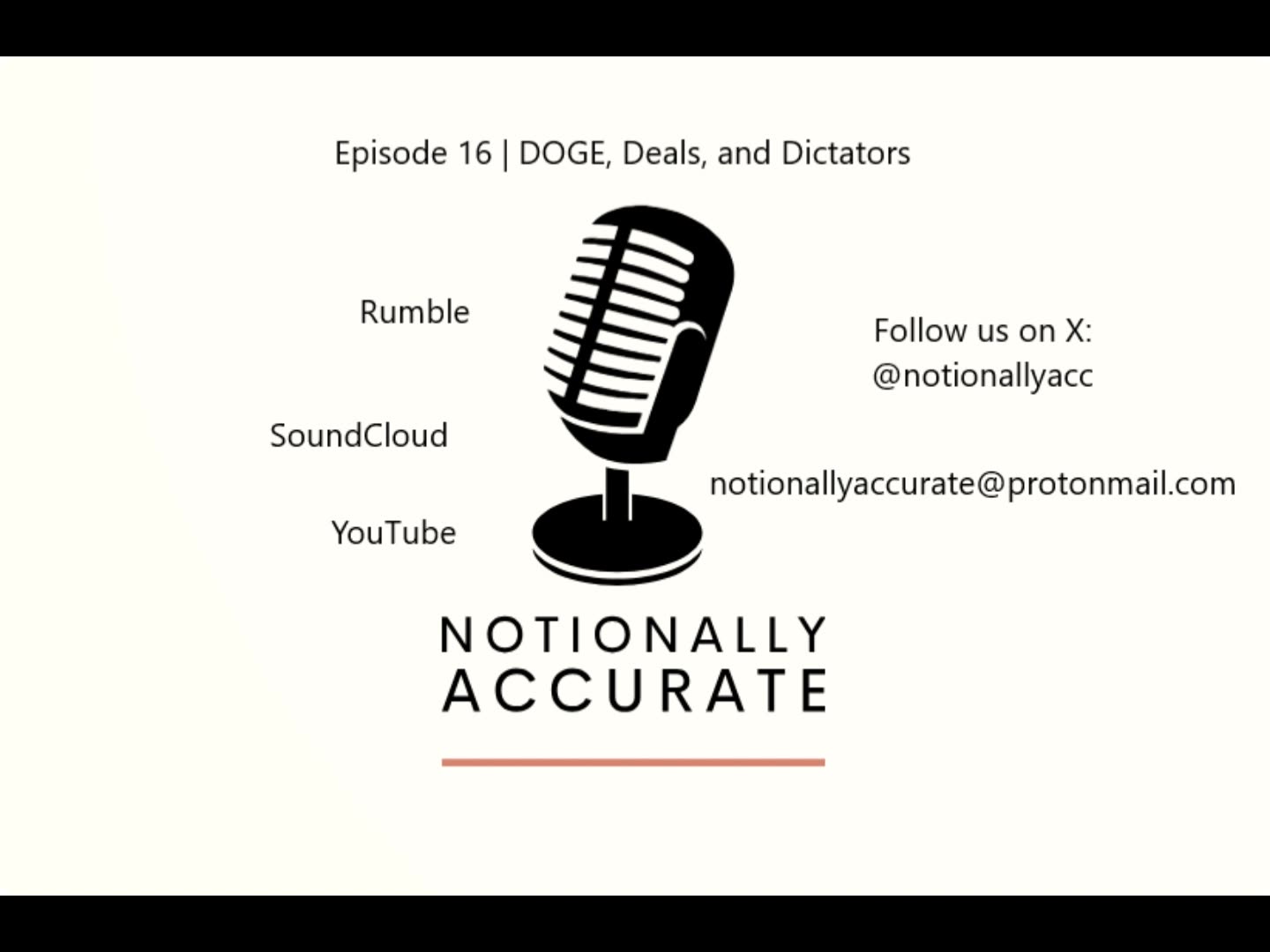 Notionally Accurate | Episode 16 | DOGE, Deals, and Dictators